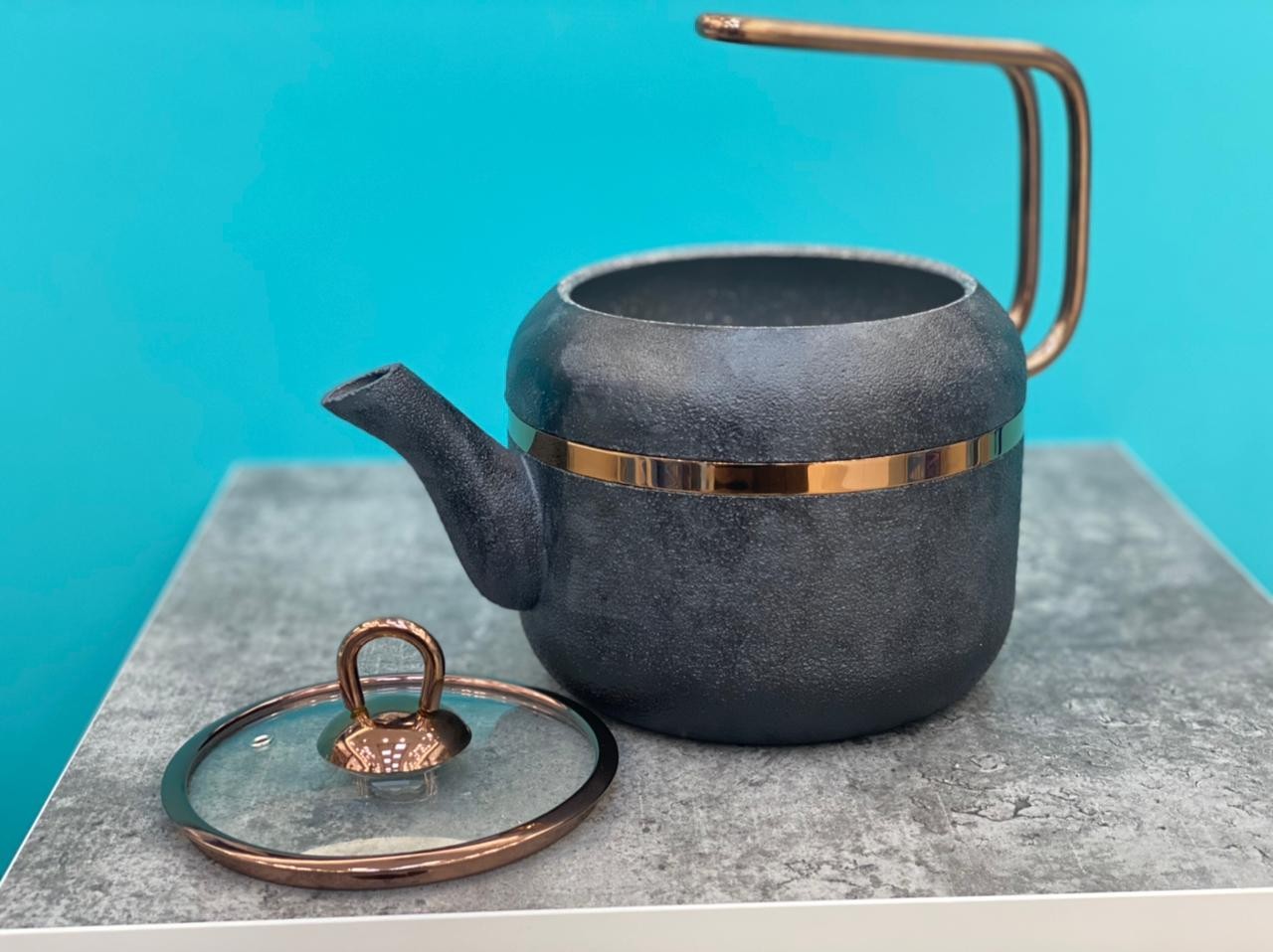 Granite Tea pot with byrex cover