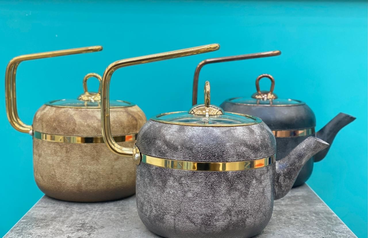 Granite Tea pot with byrex cover