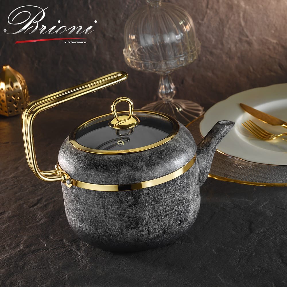 Granite Tea pot with byrex cover